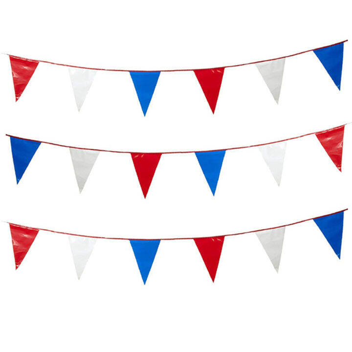 Red White And Blue Three-Color Flag Garden Decoration Festival Scene ...