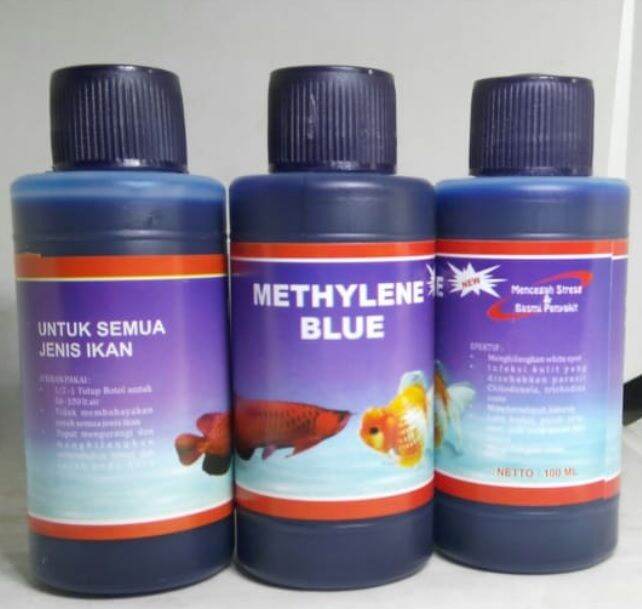 OBAT BIRU METHYLENE BLUE 100 ML UNTUK PERAWATAN DAN PENGOBATAN IKAN ...