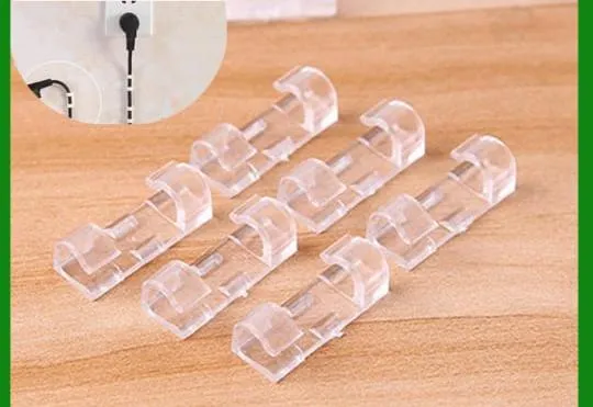 CLEM KABEL LISTRIK / KLIP KABEL ORGANIZER CABLE CLIP 20 PCS / PENJEPIT ...