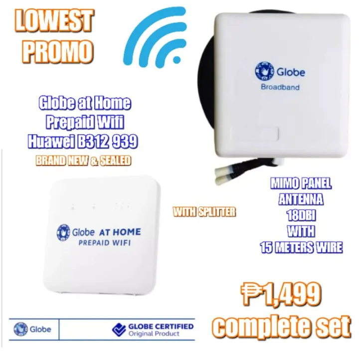 Globe at Home Prepaid wifi plus Mimo Antenna | Lazada PH