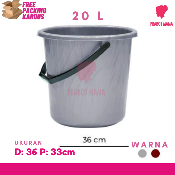 Ember Plastik 12 14 & 20 Liter / Ember Cuci Baju / Ember Kamar Mandi ...