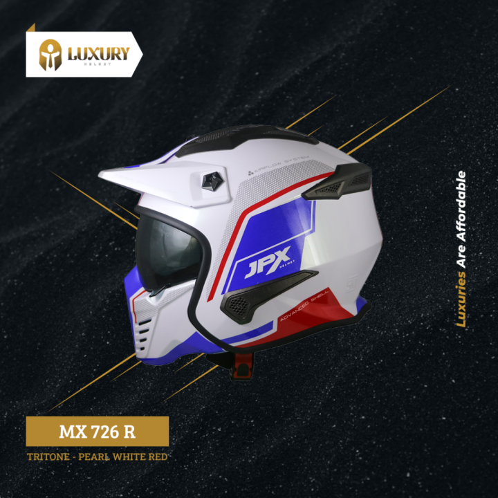 Helm JPX MX 726-R - MX01 - HalfFace - FullFace - Modular | Lazada Indonesia