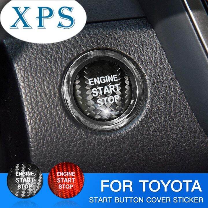 xps Carbon Fiber Car Engine Start Button Sticker Interior for Toyota 86 ...