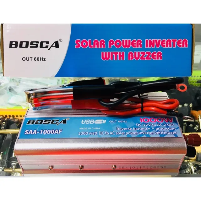 BOSCA- SOLAR POWER INVERTER WITH BUZZER 1000W | Lazada PH