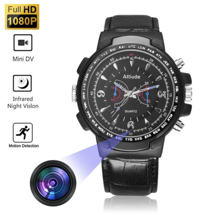 KeyNG นาฬิกากล้องซ่อน HD 1080P Watch กล้องเครื่องบันทึกวีดีโอกล้องถ่าย ...
