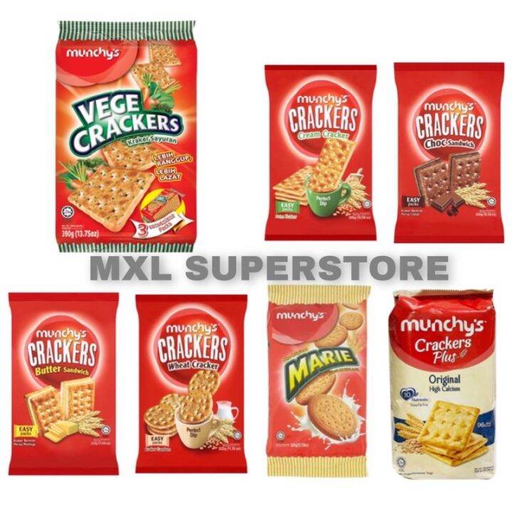 Munchy Cracker Assorted|Vege Cracker|Cream Cracker|Marie Biscuit|Wheat ...