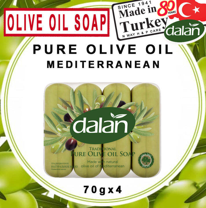 DALAN PURE OLIVE OIL SOAP 70g x 4 | Lazada