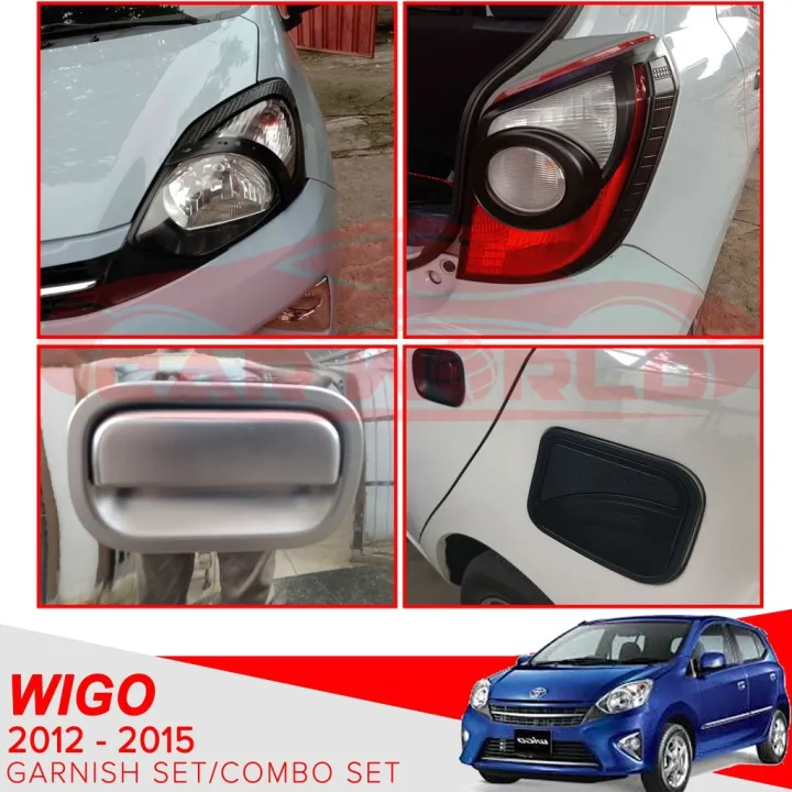 WIGO Garnish Cover Combo Set 2012 - 2015 (Gen 1) (MATTBLACK) | Lazada PH