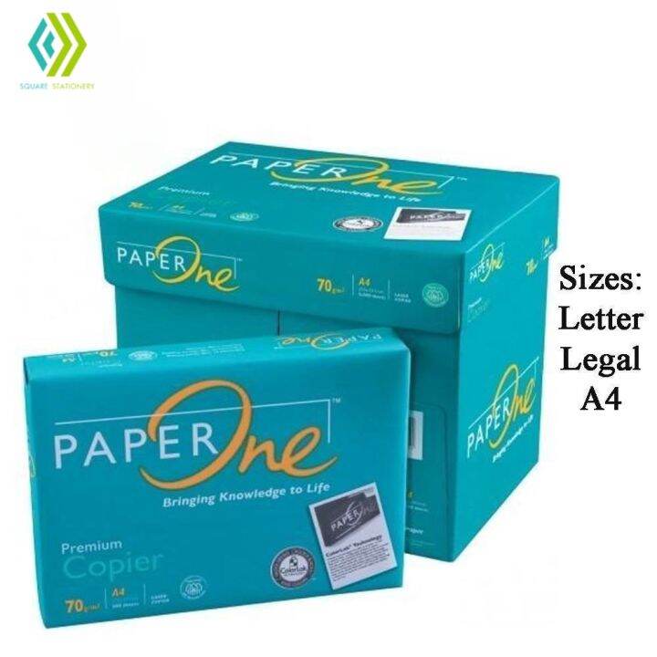 Paper One Copier Bond Paper Letter, Legal And A4 Size Available COD By ...