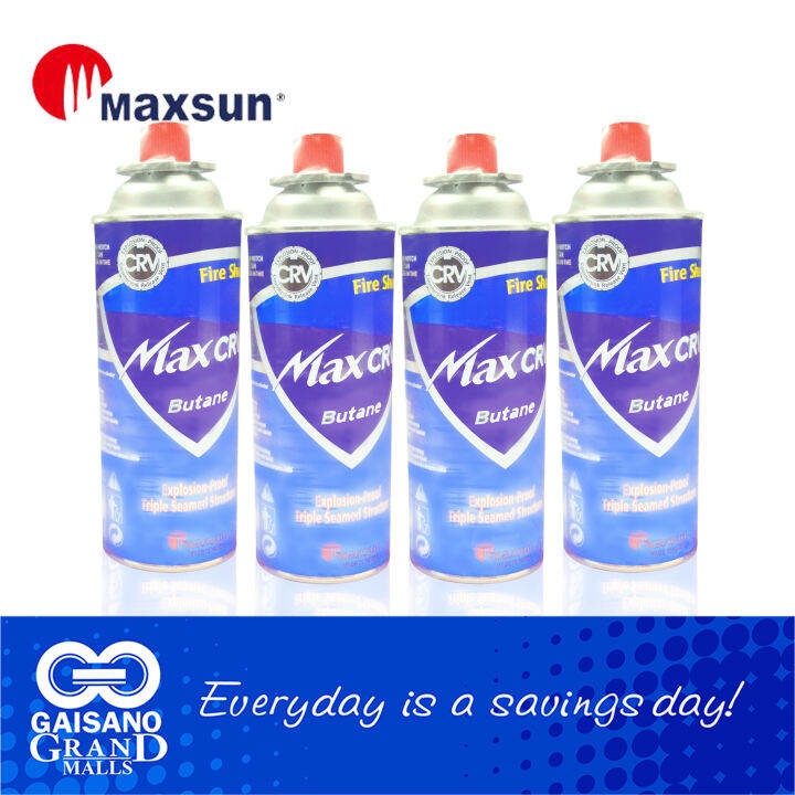 MAXSUN CRV 250g Fire Shield, Explosion-Proof Butane Gas Triple Seamed ...
