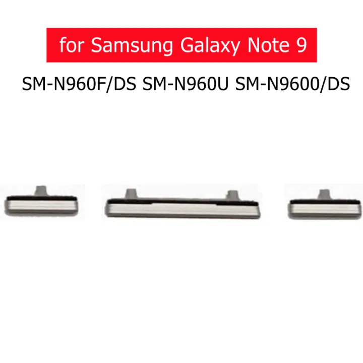 สำหรับ Samsung Galaxy Note 9 SM-N960F/DS SM-N960U SM-N9600/DS ปุ่มปรับระดับเสียงคีย์ด้านข้างปุ่ม ...