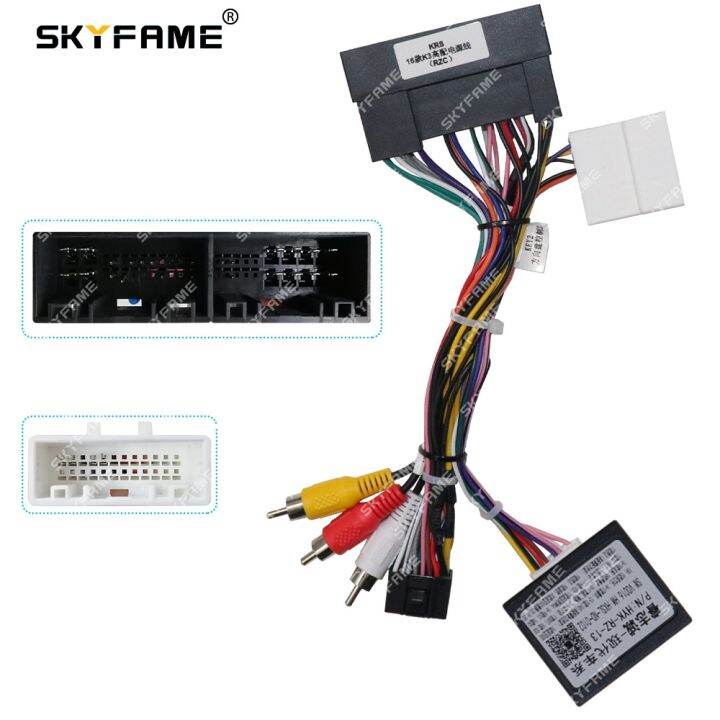 SKYFAME Car 16pin Wiring Harness Adapter Canbus Box Decoder For Hyundai ix45 16 KIA K3 Android ...