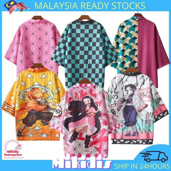 Ready Stock Teenager Japan Anime Outerwear Coat Demon Slayer:Kimetsu No ...