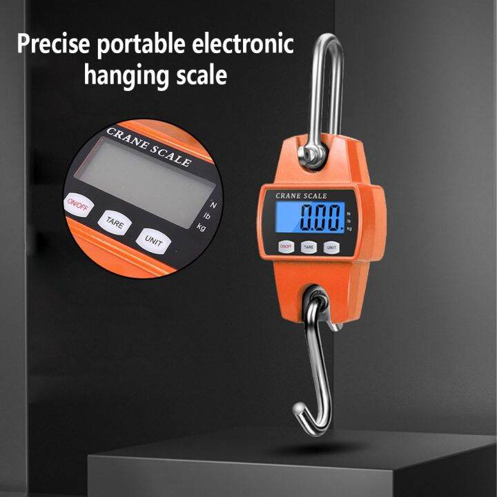 Luggage Scale 300kg Mini Hanging Scale LCD Digital Crane Scale Hanging ...