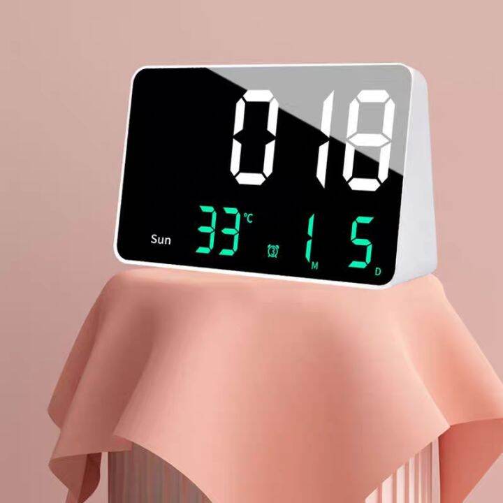 LED Ultra Thin Mirror Alarm Clock DCX-670 | Lazada PH