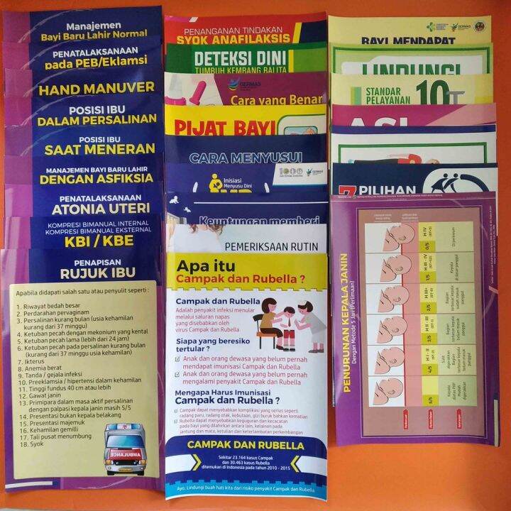 Paket Poster APN 26 Poster - Poster Kebidanan - Poster Asuhan ...