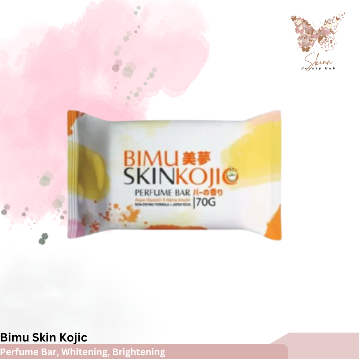BIMU Skin Kojic Papaya Perfume Bar Soap 70g: Firming, Whitening, and ...