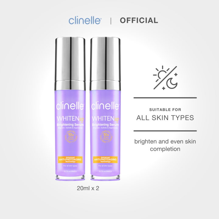 Clinelle Whitenup Brightening Serum 20ml Twin Pack - Lighten Skin ...
