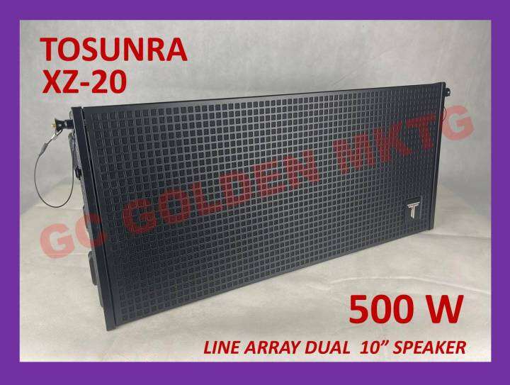 Tosunra Professional Dual 10 inches Line Array Speaker XZ-20 power ...