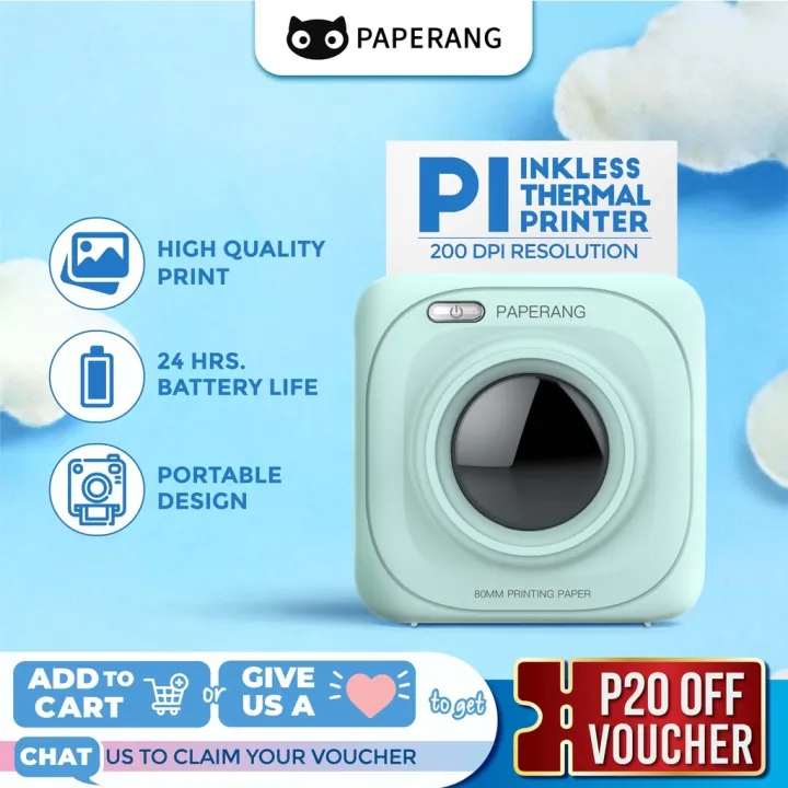 Paperang P1 Portable Thermal Printer with Free Roll of Paper | Lazada PH