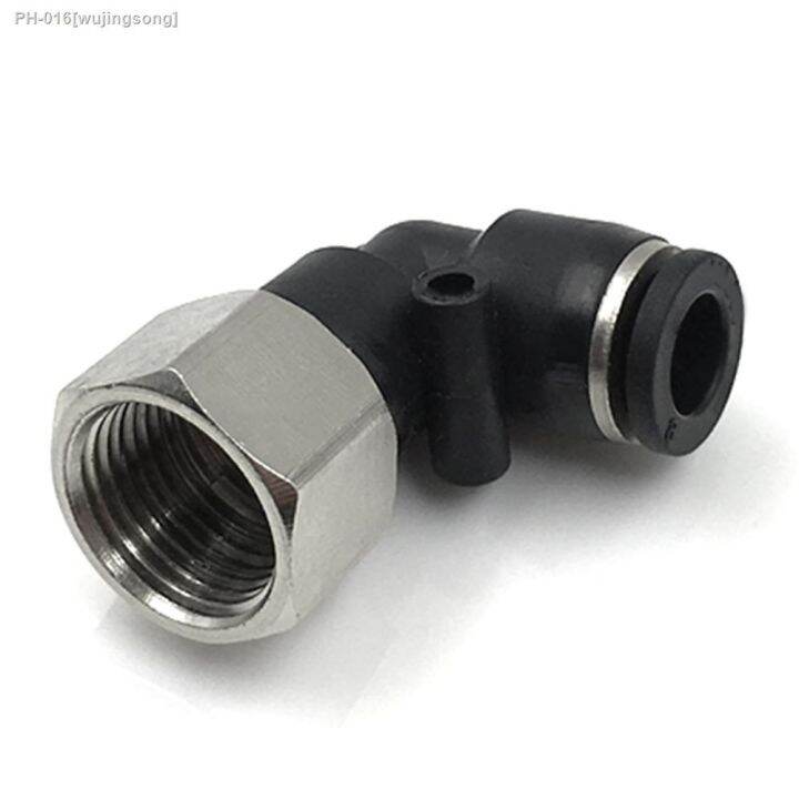 PLF Pneumatic Quick Connector Elbow Female Thread 1/8 3/8 1/2 1/4 Tube ...
