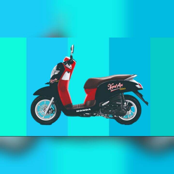 STIKER KAPAL API MOTOR SCOOPY | Lazada Indonesia