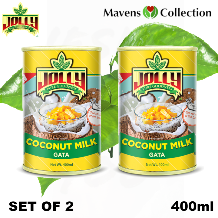 Jolly Coconut Milk Gata 400ml Easy Open Can by Mavens Collection (set ...