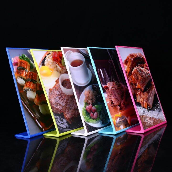 Double-sided transparent A4 table sign wine label safety table sign ...