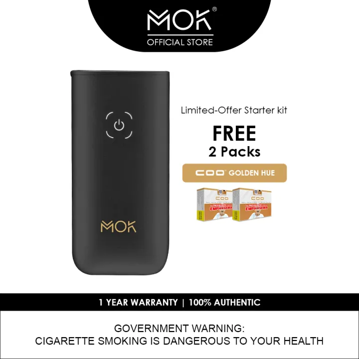 Buy 1 MOK mini Plus Heat Not burn device (Black) Get 2 COO Heat Not ...