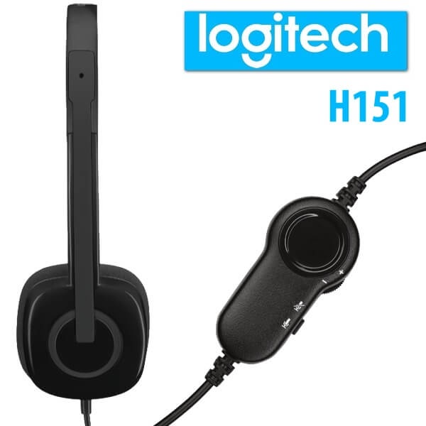 Logitech H151 ชุดหูฟังสเตอริโอพร้อมไมโครโฟน | Lazada.co.th