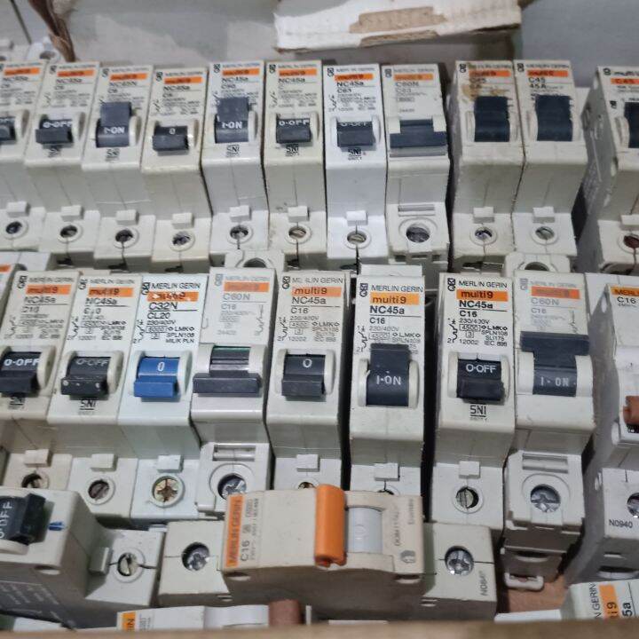 MCB C1 C4 C6 C10 C16 C20 C32N C45 C50 C63 Merk Merlin Gerin | Lazada Indonesia
