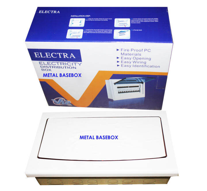 13 ways "ELECTRA" FIRE PROOF METAL Basebox Distribution Panel Box ...
