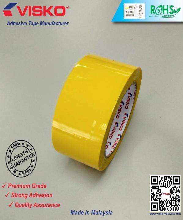 [6 ROLL] VISKO OPP COLOUR TAPE (45M X 48MM X 100M) | Lazada