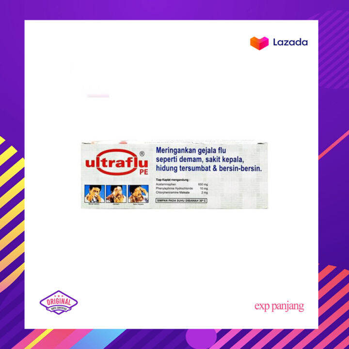 ultraflu kaplet isi 25 lembar (box) | Lazada Indonesia