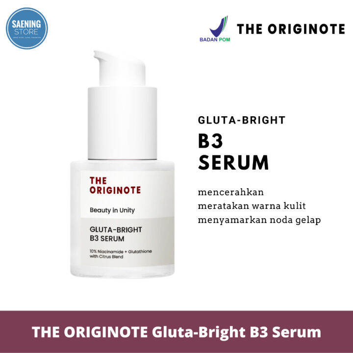 The Originote Gluta Bright B3 Serum Serum Brightening Untuk