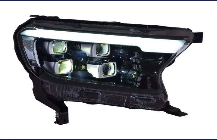 Quad Beam Headlight for Ford Ranger T6 T7 T8 Raptor Everest 2015 - 2022 ...