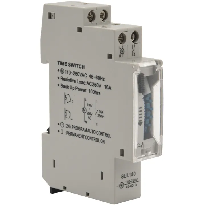 SUL180a 15 Minutes Mechanical Timer 24 Hours Programmable Din Rail ...