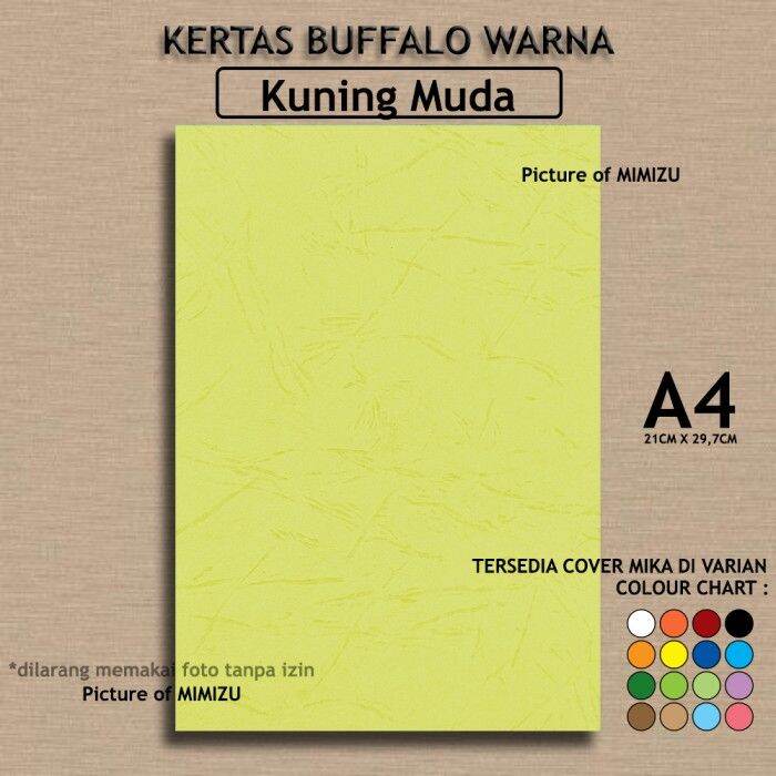 Kertas Buffalo A4 KUNING MUDA Corak Embos Cover JILID SAMPUL | Lazada ...