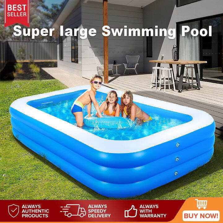 MONQIQI Inflatable Swimming Pool for kids and family on sale Portable adult children outdoor ...