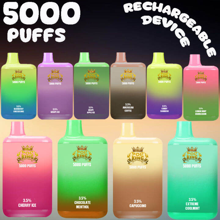 POD KING 5000 PUFFS RECHARGEABLE | Lazada PH