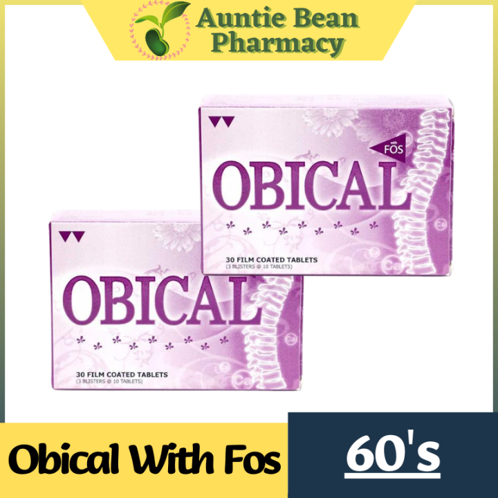 OBICAL (Calcium + Vitamin D3) WITH FOS 30s X 2 [ TWIN ] EXP:4/2024 | Lazada