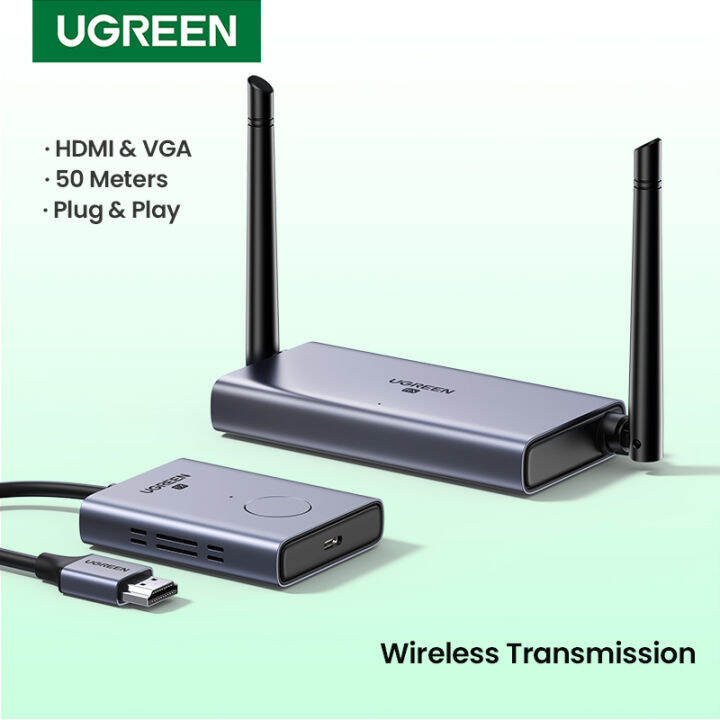 UGREEN 50M Wireless Extender 5G Transmission HDMI VGA Point to Point ...