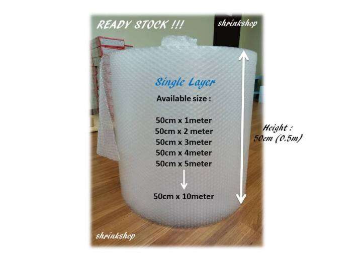 Bubble Wrap 0.5m (50cm) x 1m Air Bubble Pak Protection Wrap | Lazada