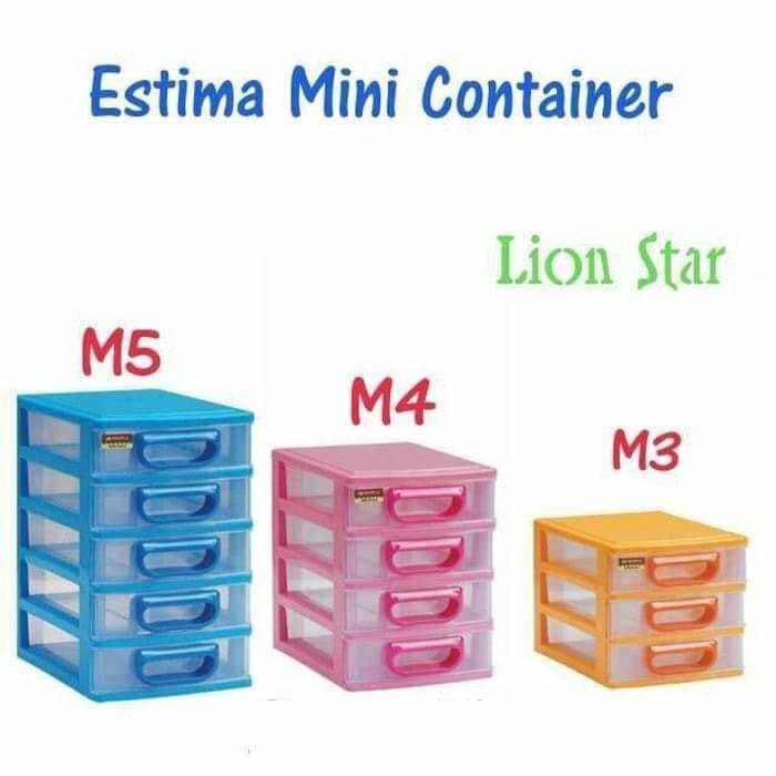 EC-14 Estima Mini Container M4/Laci Mini Serbaguna Susun 4 Lion Star ...