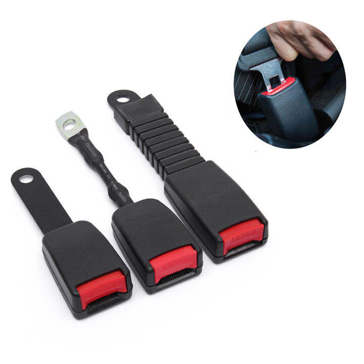 Universal Car Front Seat Belt Buckle Ends Adapter Socket Connector ...