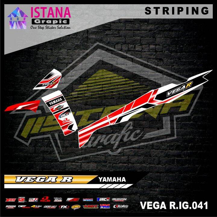 Sticker Striping VEGA R - Sticker Striping Variasi Motor VEGA OLD Motif ...