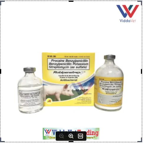50doses / 100ml Robipensrep P for animals dog,cat, swine, cattle, carabao,horses Robipenstrep ...