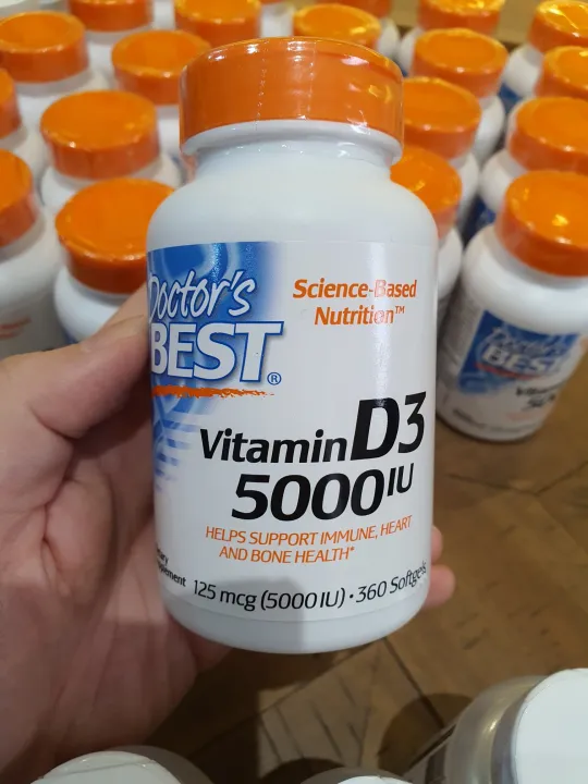 Doctor Best Vitamin D3 5000 IU 360 Tablet Doctors DR Vit D-3 5000IU ...