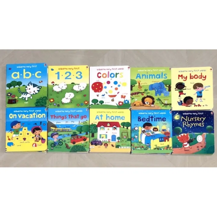 Usborne - Very First Words Book Set (all 10 books) | Lazada PH