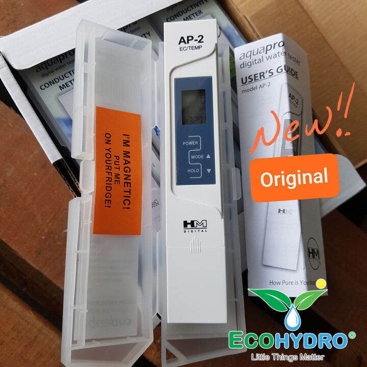 Original! HM Digital AQUAPRO AP-2 EC Meter Hydroponics Fertigasi Baja ...
